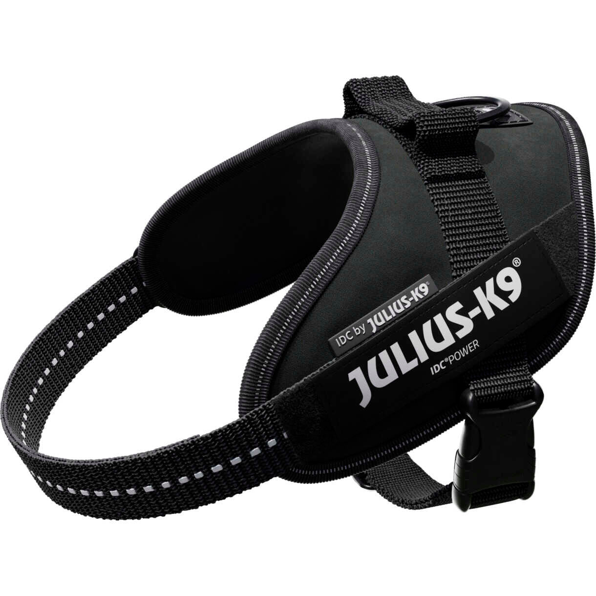 Julius K9 IDC - hundeseler med refleks til alle typer af hunde - Sort ...